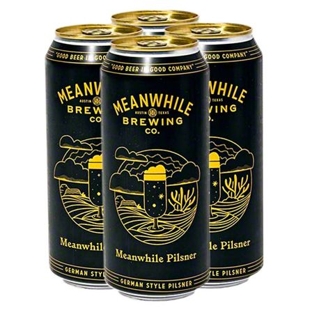Meanwhile Brewing German Style Pilsner Beer 16 oz Cans, 4 pk | Central ...