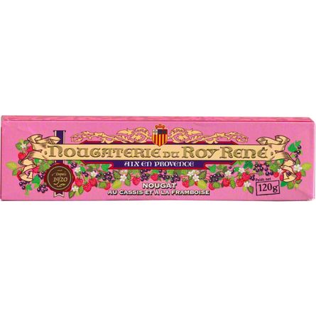 Le Roy Rene Blackcurrant and Raspberry Nougat Bar, 120 g | Central ...