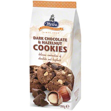 Merba Dark Chocolate Hazelnut Cookies, 7.05 oz | Central Market ...