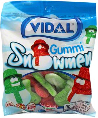 Vidal Gummi Snowmen Strawberry & Apple Flavors, 4.5 oz | Central Market ...