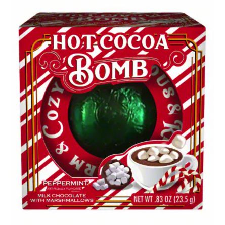 Albert's Peppermint Milk Chocolate Hot Cocoa Ball, 0.83 oz | Central Market - Really Into Food