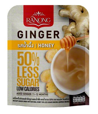 Ranong Tea Ginger Honey 50% Less Sugar, 3.52 oz | Central Market ...