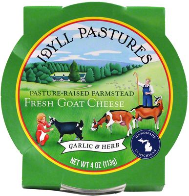 Idyll Pastures Garlic Herb Goat Cheese, 4 oz | Central Market - Really ...