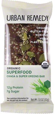 Urban Remedy Organic Superfood Chaga & Super Greens Bar, 1.8 oz ...