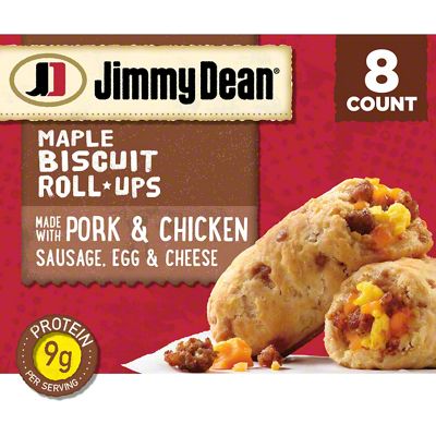 Jimmy Dean Sausage Egg & Cheese Maple Biscuit Roll Ups, 8 ct | Joe V's ...