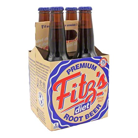 Fitz's Diet Root Beer, 4 pk, 12 oz | Central Market - Really Into Food
