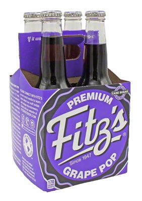 Fitz's Grape Pop, 4 pk Glass Bottles, 12 fl oz ea | Central Market ...