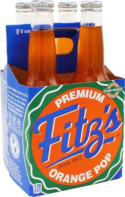 Fitz's Orange Pop 12 oz Bottles, 4 pk | Central Market - Really Into Food