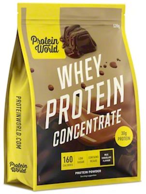 Protein World Chocolate Whey Protein Concentrate, 520 g | Central ...