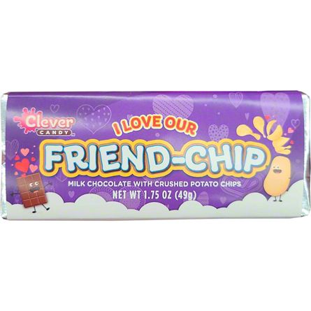 Amusemints I Love Our Friendchip Milk Chocolate Bar, 1.75 oz | Central ...