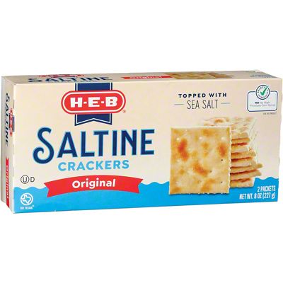 H-E-B Saltine Crackers - Original, 8 oz | Central Market - Really Into Food