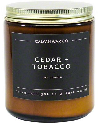 Calyan Wax Co. Cedar Tobacco Jar Soy Candle, 7.2 oz | Central Market ...