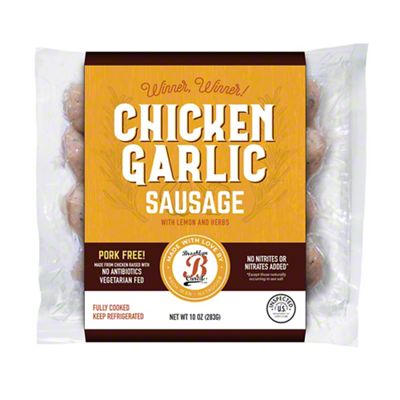 Brooklyn Cured Chicken Garlic Sausage, 10 oz | Central Market - Really ...
