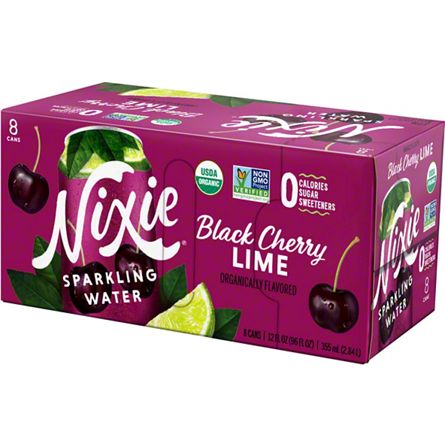 Nixie Black Cherry Lime Sparkling Water 12 oz Cans, 8 pk | Central ...