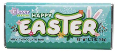 Clever Candy Happy Easter Milk Chocolate Bar, 1.75 oz | Central Market ...
