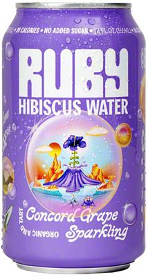 Ruby Concord Grape Sparkling Hibiscus Water, 12 oz | Central Market ...