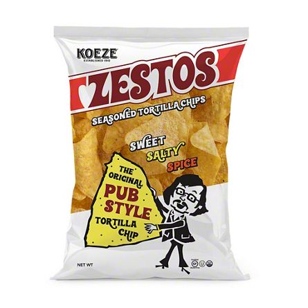 Zestos Pub Style Tortilla Chips, 1.5 oz | Central Market - Really Into Food