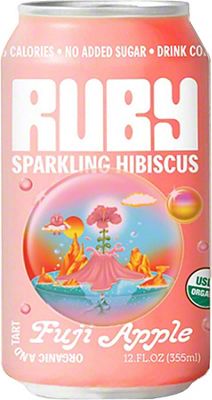 Ruby Hibiscus Fuji Apple Sparkling Water, 12 oz | Central Market ...