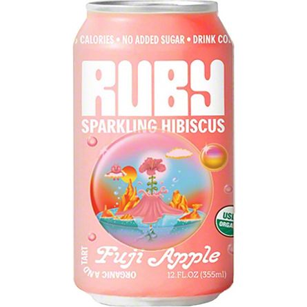 Ruby Hibiscus Fuji Apple Sparkling Water, 12 oz | Central Market ...