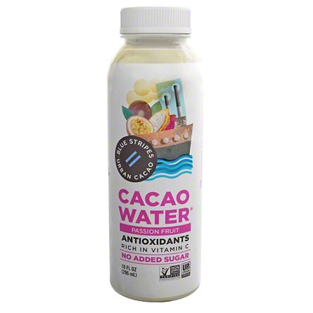 Blue Stripes Passion Fruit Cacao Water, 10 oz | Central Market - Really ...