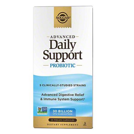 Solgar Advanced Daily Support Probiotic Capsules, 30 ct | Central ...