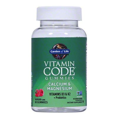 Garden of Life Vitamin Code Gummies Calcium & Magnesium - Raspberry, 60 ...