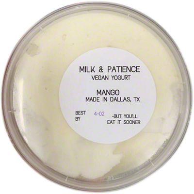 Milk & Patience Vegan Mango Yogurt, 8 oz | Central Market - Really Into ...