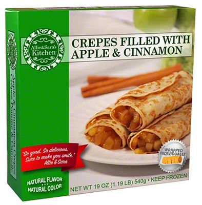 Allie & Sara's Kitchen Apple & Cinnamon Filled Crepes, 19 oz | Central ...