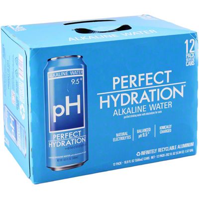 PERFECT HYDRATION Alkaline Water 16.9 oz Cans, 12 pk | Central Market ...