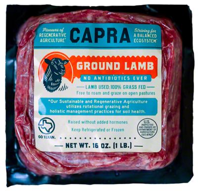 Capra Grass Fed Ground Lamb, 16 oz | Central Market - Really Into Food