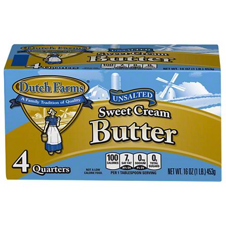 Dutch Farms Unsalted Sweet Cream Butter, 4 ct | Central Market - Really ...