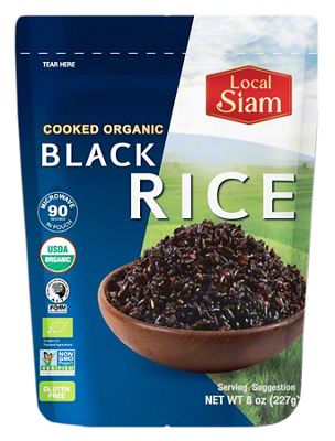 Local Siam Cooked Organic Black Rice, 8 oz | Central Market - Really ...