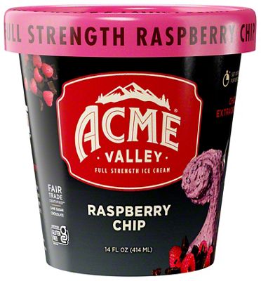 Acme Valley Raspberry Chocolate Chip Ice Cream, 14 oz | Central Market ...