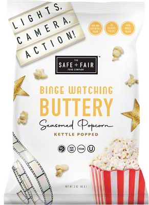 Safe and Fair Binge Watching Buttery Seasoned Popcorn, 3 oz | Central ...