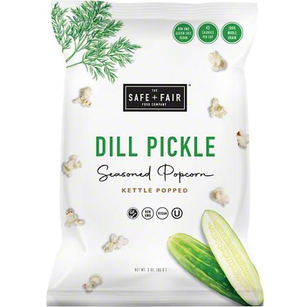 Safe and Fair Dill Pickle Seasoned Popcorn, 3 oz | Central Market ...