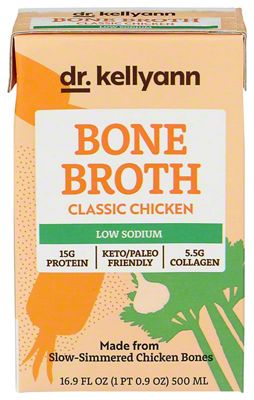 Dr. Kellyann Classic Chicken Low Sodium Bone Broth, 16.9 oz | Central ...