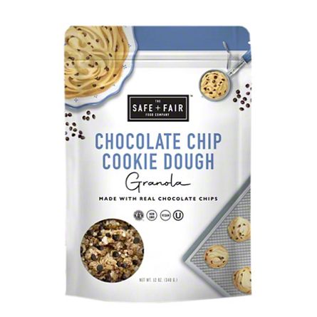 Safe & Fair Chocolate Chip Cookie Dough Granola, 12 oz | Central Market ...