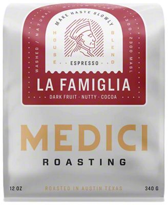 Medici La Famiglia Espresso Blend Whole Bean Coffee, 12 oz | Central ...