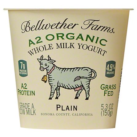 Bellwether Farms A2 Organic Plain Whole Milk Yogurt, 5.3 oz | Central ...