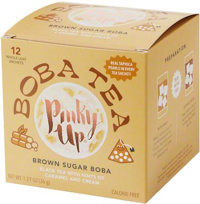 Pinky Up Boba Tea Brown Sugar Tea Bags, 12 ct | Central Market - Really ...