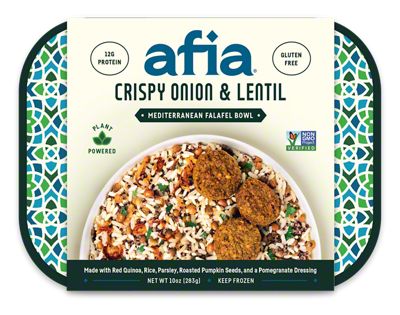 Afia Crispy Onion & Lentil Mediterranean Falafel Bowl, 10 oz | Central ...