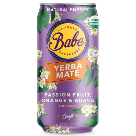 Babe Kombucha Yerba Mate Passion Fruit Orange & Guava, 16 fl oz ...