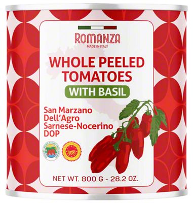 Romanza Whole Peeled Tomatoes with Basil, 28.2 oz | Central Market ...