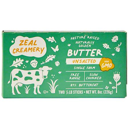 Zeal Creamery Unsalted Butter, 8 oz | Central Market - Really Into Food