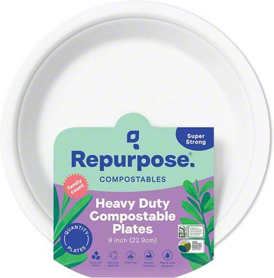 Repurpose 9” Compostable Plates, 125 ct | Central Market - Really Into Food