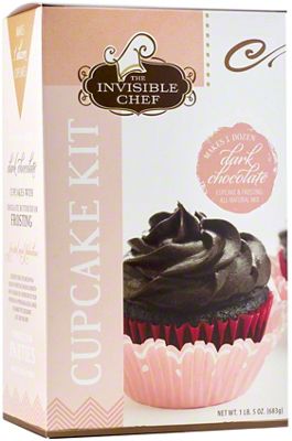 The Invisible Chef Dark Chocolate Cupcake & Frosting Kit, 24 oz ...