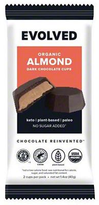 Evolved Organic Almond Dark Chocolate Cups, 2 ct | Central Market ...