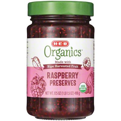 H-E-B Organics Raspberry Preserves, 17.5 oz | Central Market - Really ...