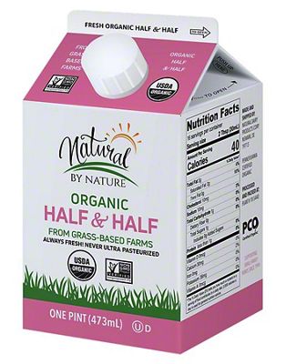 Natural By Nature Organic Half & Half, 16 oz | Central Market - Really ...