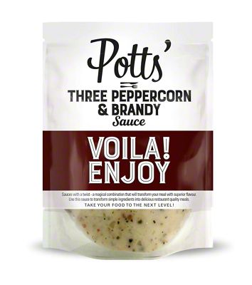 Potts' Three Peppercorn Sauce with Brandy, 250 g | Central Market ...